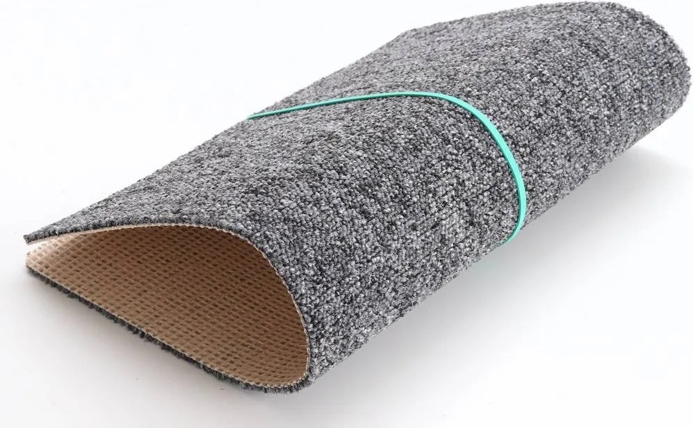 Condor Carpets, Metrážový koberec Extreme 76, zátěžový, na míru, šíře 4m,5m, šedá, ab (mřížka), chodba / předsíň