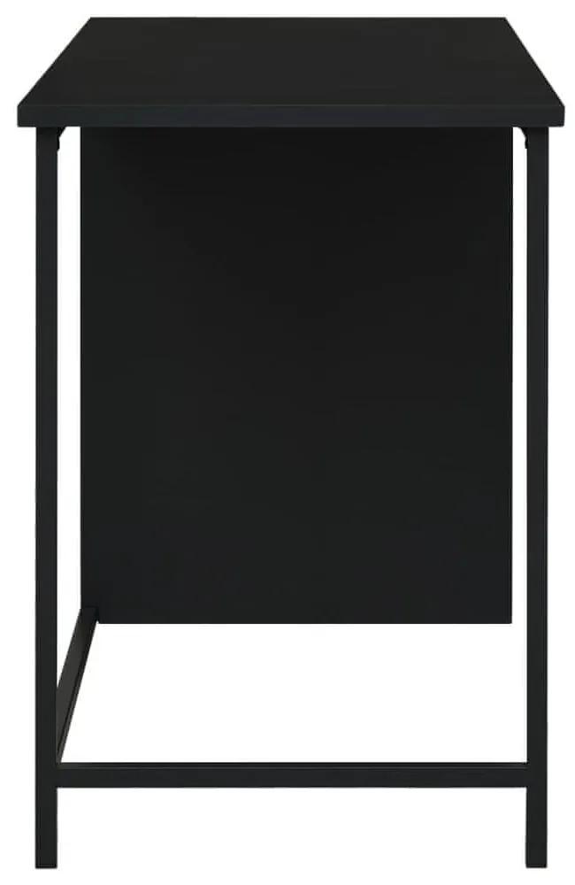 Petromila Industriální stůl se zásuvkami černý 105 x 52 x 75 cm ocel