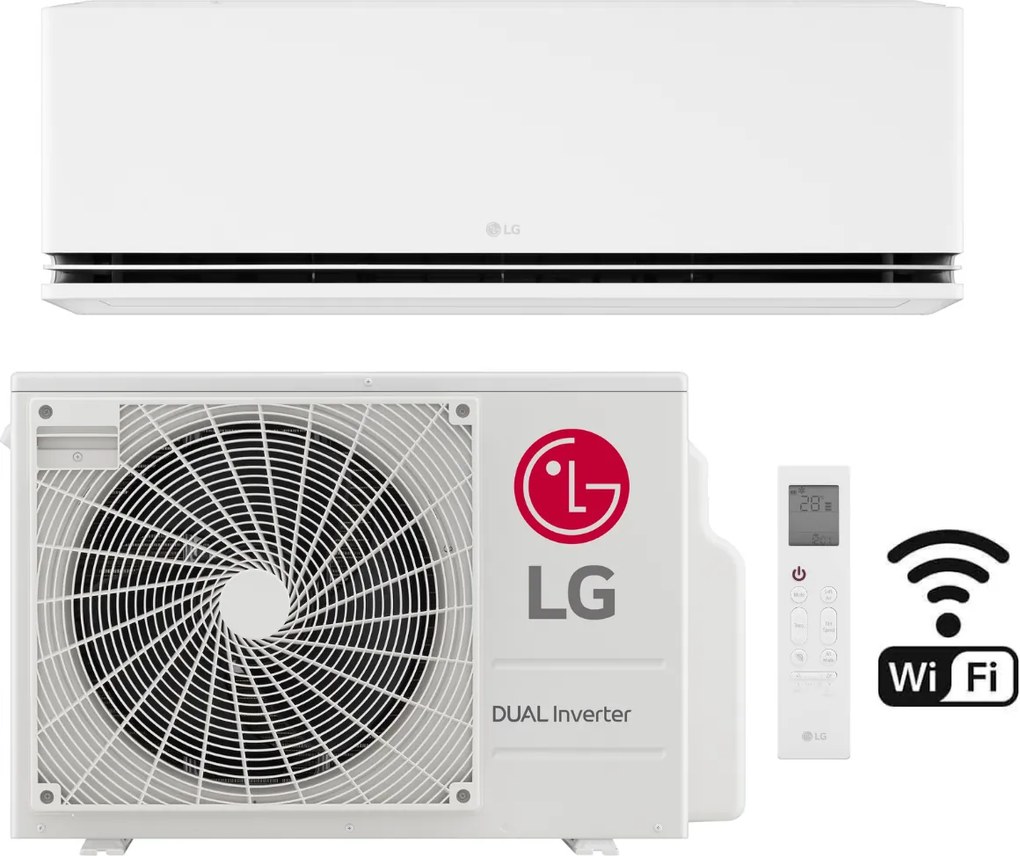 Klimatizace LG Dualcool  AI AIR Premium 2,5 kW - sestava 1+1 včetně montáže