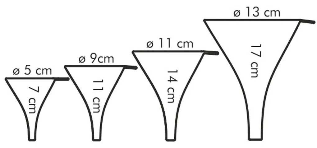 TESCOMA Nálevky se sítkem PRESTO, 4 ks