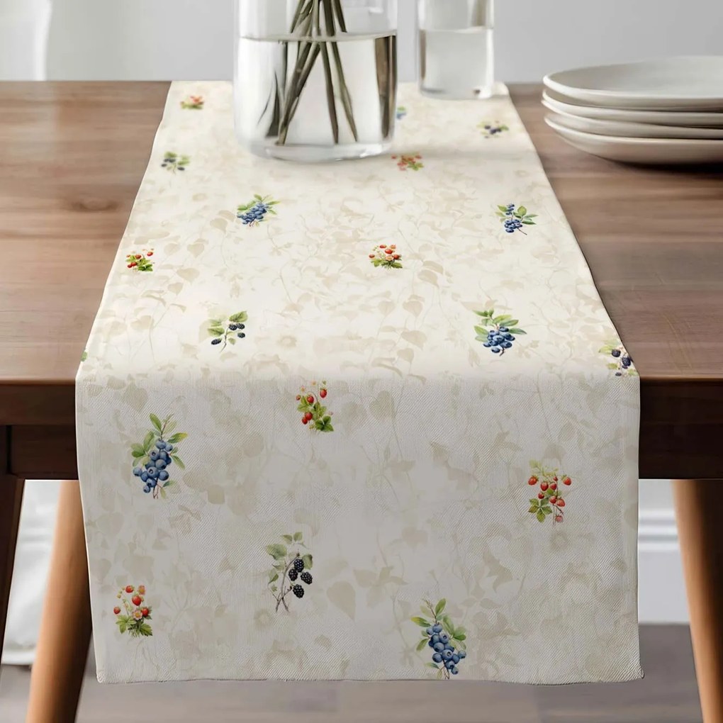 Bavlněný běhoun Dary lesa - plody Velikost: 19 x 100