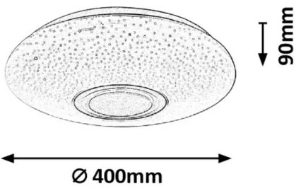 Rabalux 3509 - LED RGB Stmívatelné stropní svítidlo RODION LED/24W/230V + DO