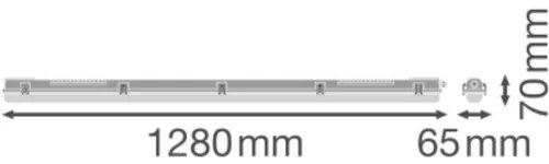 Zářivka LEDVANCE Damp Proof 1200mm IP65 G13 pro LED trubici T8