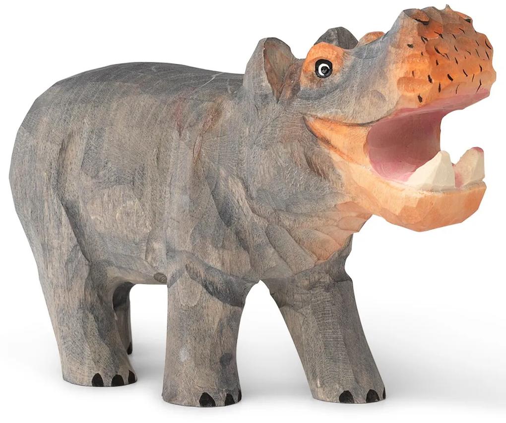 Ferm Living designové dřevěné hračky Animal Hippo