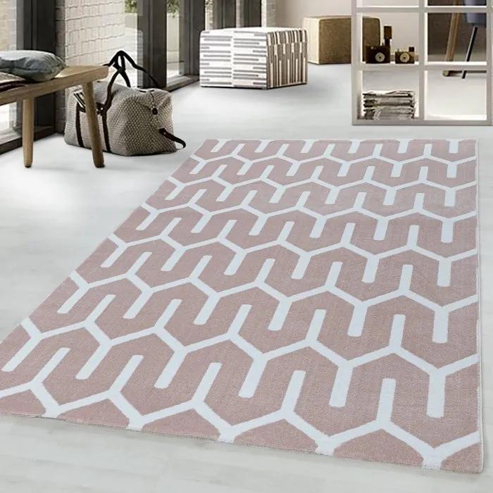 Vopi | Kusový koberec Costa 3524 pink - 140 x 200 cm
