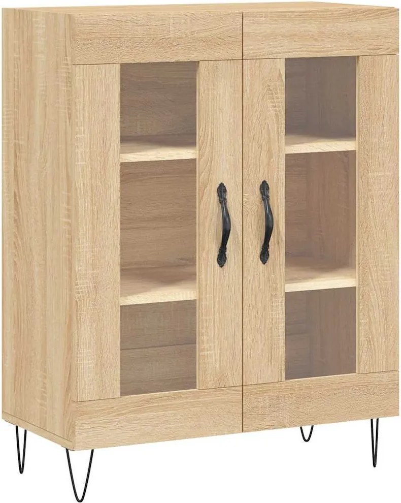 Skříň highboard dub sonoma 69,5 x 34 x 180 cm kompozitní dřevo 3189312