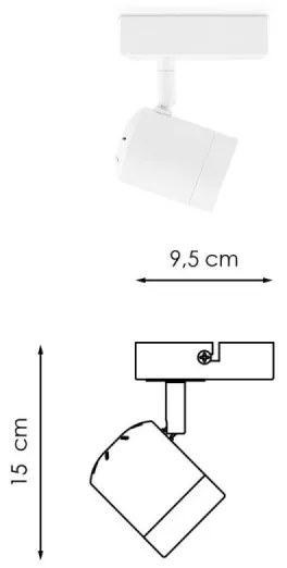 LED Stmívatelné bodové svítidlo MANU 1xGU10/5,8W/230V bílá