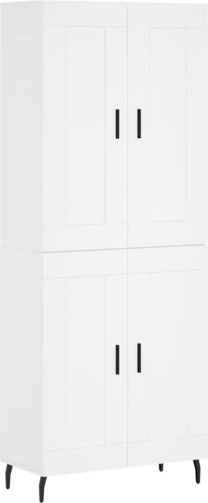 Skříň highboard bílá 69,5 x 34 x 180 cm kompozitní dřevo 3199697
