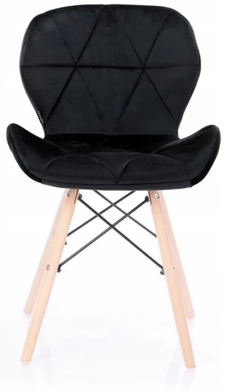 Skandinávská čalouněná židle, 73x47x37 cm,různé barvy Barva: černá