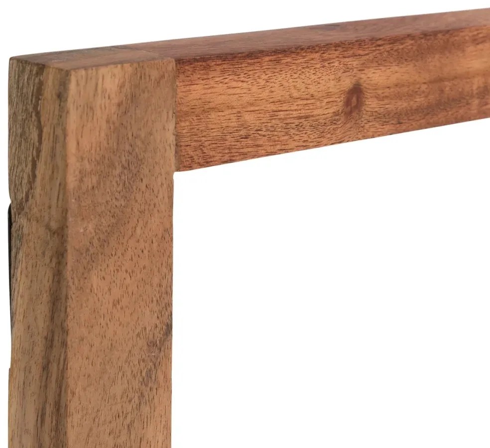 furniture-nabytek.cz - Masivní koupelnové zrcadlo Sidora light I z akácie, lakované, hnědé – 105×16×60 cm