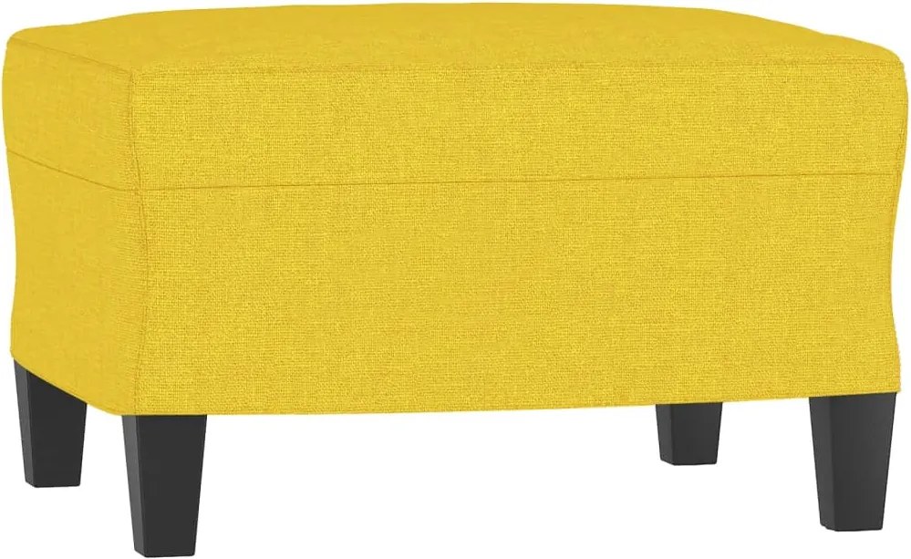3dílná sedací souprava s poduškami světle žlutá textil 3201457