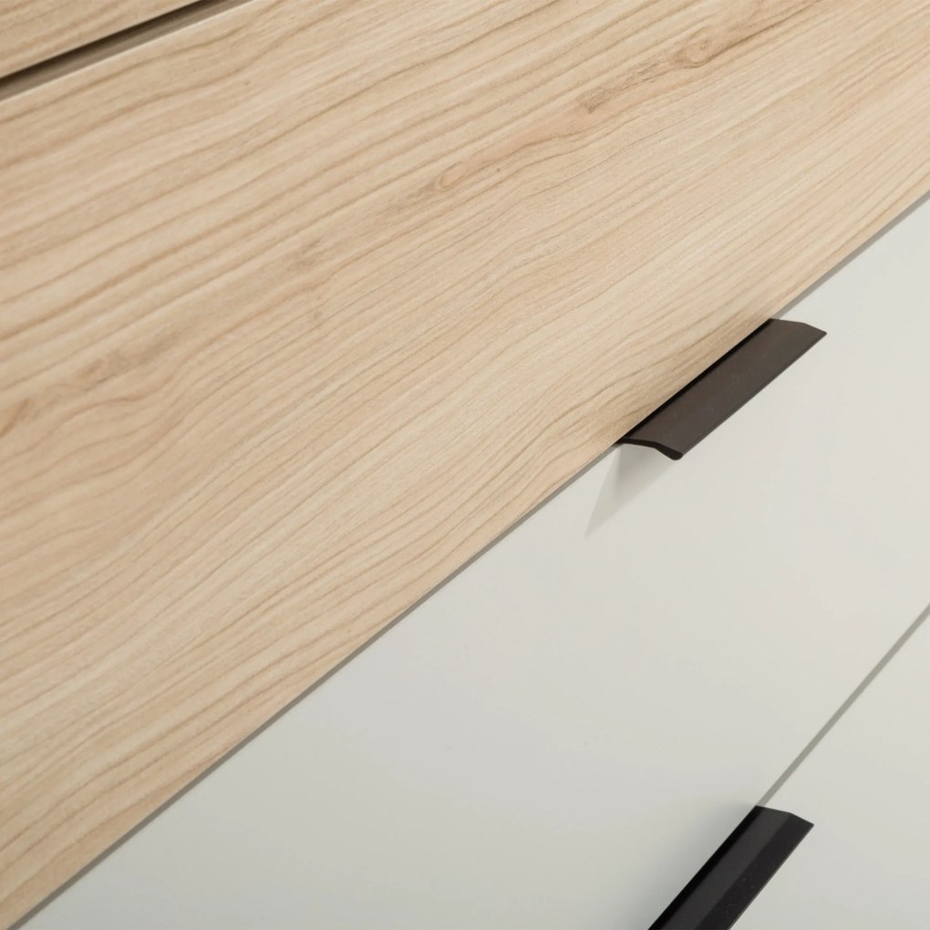 Komoda Ryga 06 98 cm dub Riva/šedá