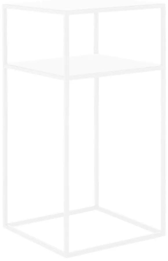 Bílý odkládací patrový stolek Custom Form Tensio, 30 x 30 cm