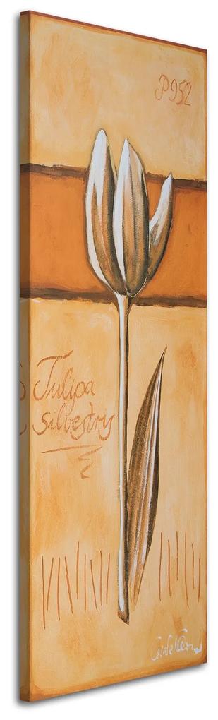 Gario Obraz na plátně Tulipán, jako ručně malovaný Rozměry: 30 x 90 cm