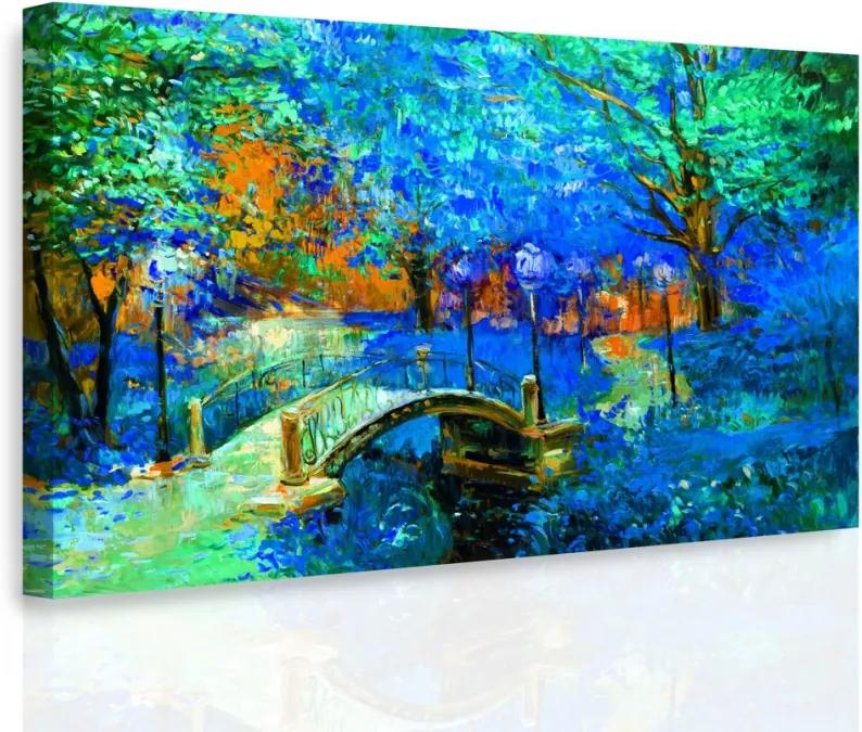 Obraz - Most v barevné krajině II. (90x60 cm) - InSmile ®
