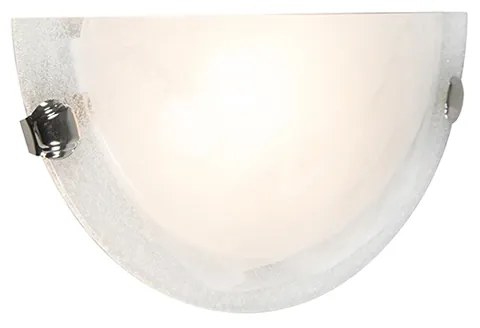 Nástěnná lampa Marte bílé sklo