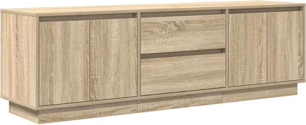 TV skříňka s LED osvětlením Dub Sonoma 160,5x41x50 cm 3328428