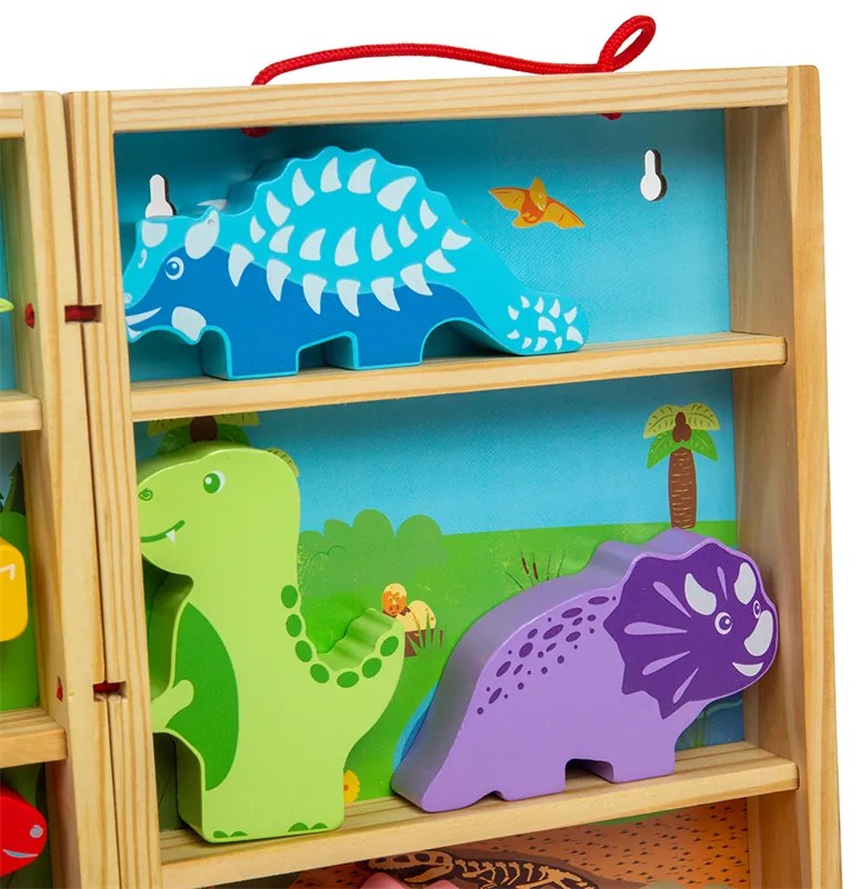 Bigjigs Toys Krabička na hraní - Dinosauři