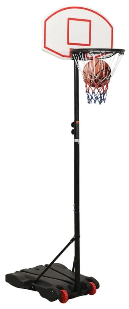 Basketbalový koš bílý 216–250 cm polyethylen - Default Title