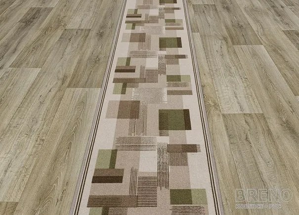 Breno Běhoun LISTRA 39, šíře 100 cm, Béžová/Vícebarevné