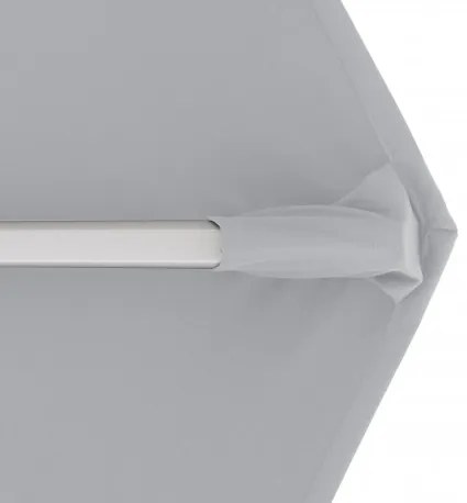 Výkyvný zahradní slunečník s boční tyčí Doppler ACTIVE 370 cm - světle šedý