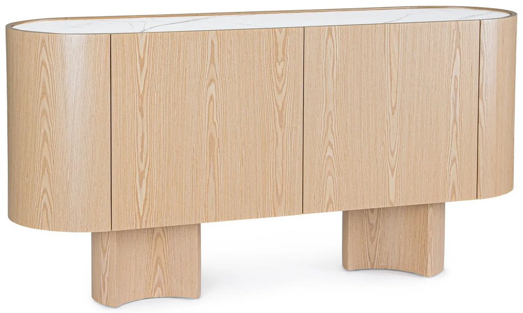 BIZZOTTO Dřevěná komoda OTILIA dub 160x80 cm 0734639