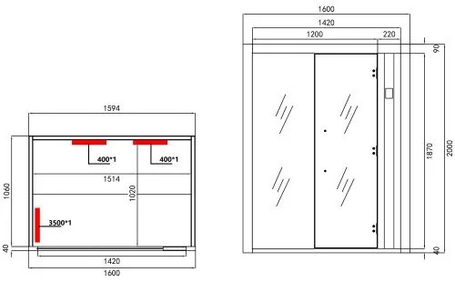 RAKOUSKÝ produkt - Infrasauna ALASKA 160x110x200cm ( K60160 )