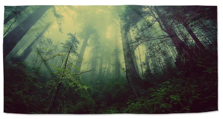 Ručník SABLIO - Temný les 50x100 cm