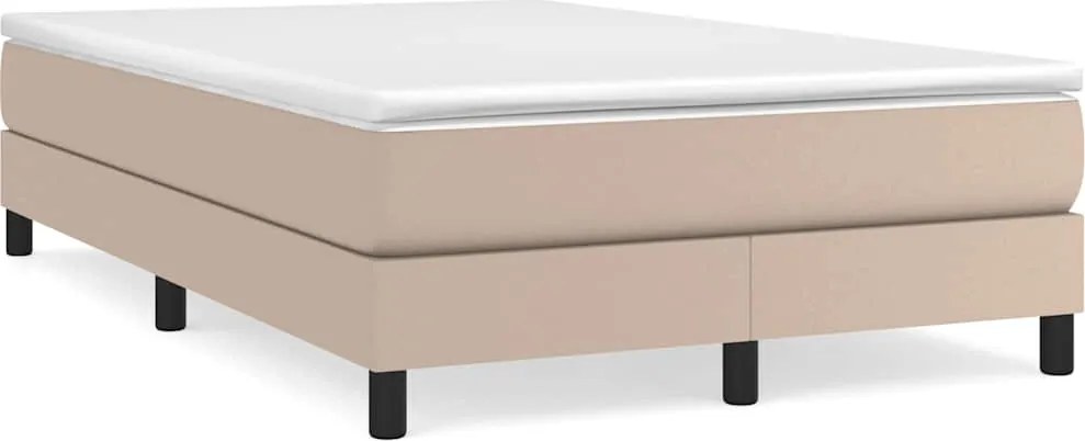 Rám postele s boxspringem cappuccino 120x200 cm umělá kůže 3120693
