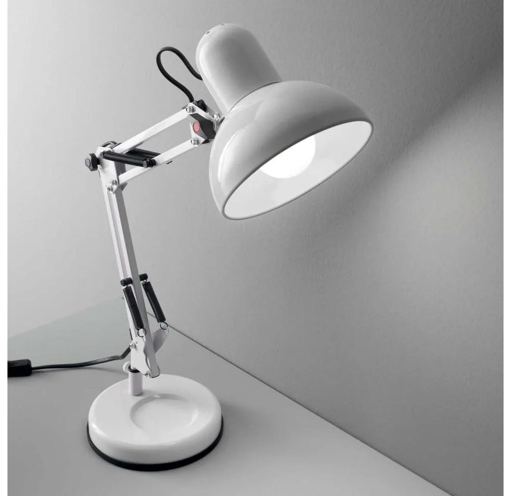 Ideal Lux - Stolní lampa 1xE27/40W/230V bílá