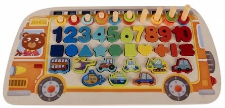 Dřevěné puzzle - třídička 6v1 Kruzzel 22636