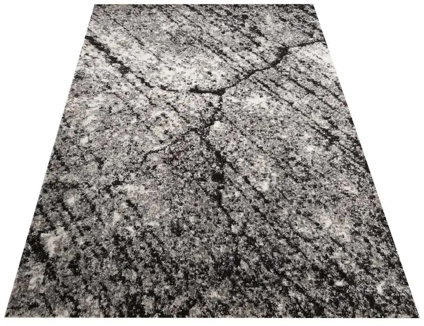 Moderní koberec s motivem mramoru hnědé barvy Šířka: 80 cm | Délka: 150 cm