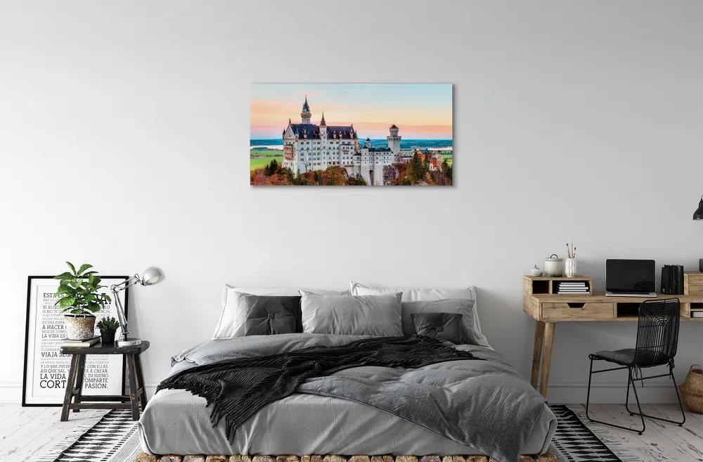 Obrazy na plátně Německo Castle podzim Munich 140x70 cm