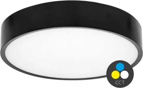 Stropní LED svítidlo Ecolite MARTIN WMAT350-25W/CR 3000/4000K černá IP65