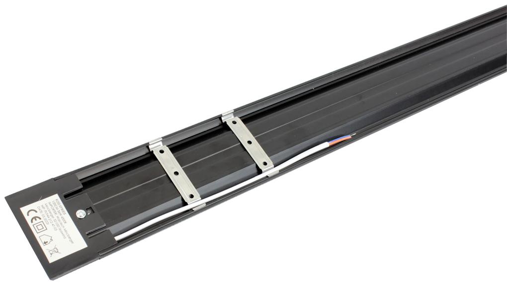 BERGE LED panel MARS - černé svítidlo SLIM - 150cm - 50W - 230V - 5000Lm - studená bílá