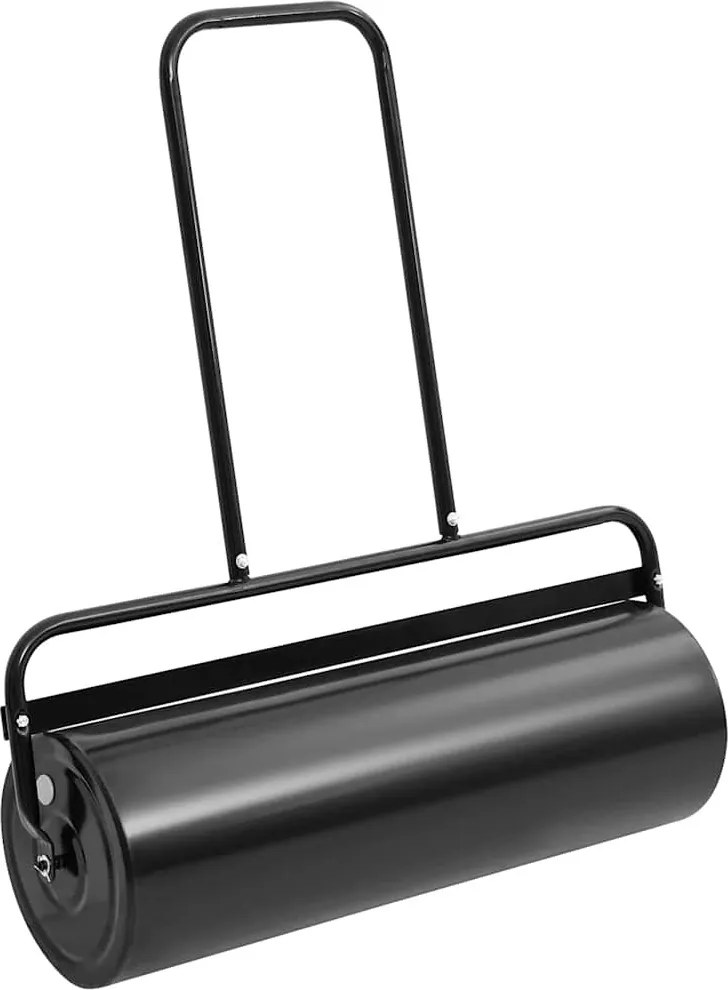 vidaXL Zahradní válec tlačený na trávník 63 l železo a ocel [147846] Barva: Černá, Velikost: 30 x 90 cm