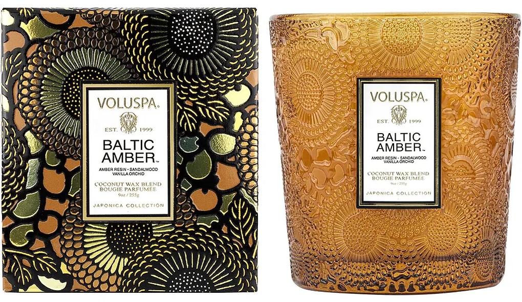 Voluspa – vonná svíčka Baltic Amber (Baltská ambra), 255 g