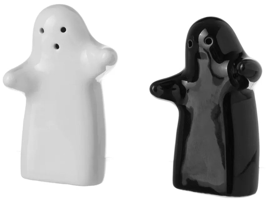 Set pepřenky a solničky z keramiky Unimasa Ghosts