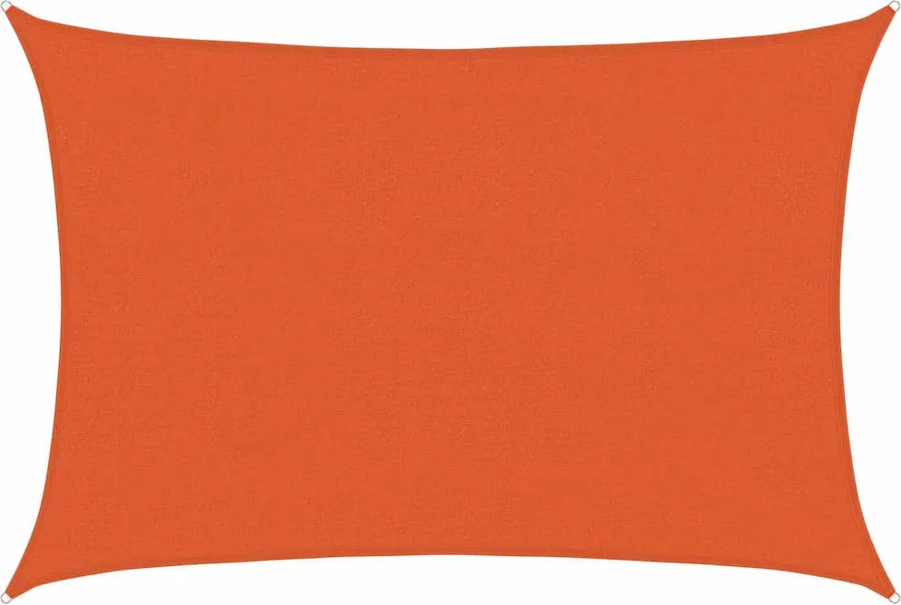 Stínící plachta 160 g/m² oranžová 3,5 x 5 m HDPE 311682