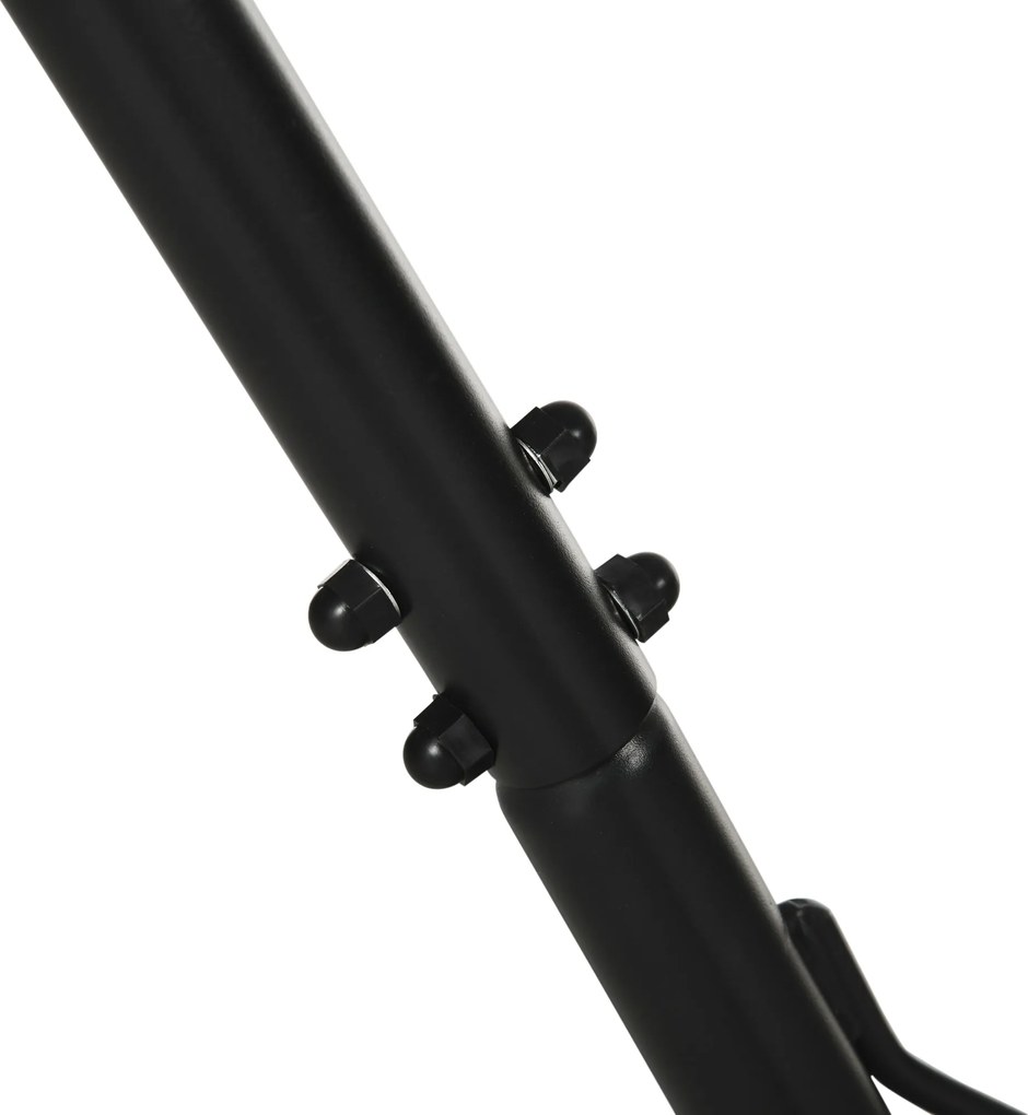 Outsunny rám houpací sítě nastavitelný stojan na houpací síť pro zahradu a pláž kov do 120 kg 308-380x108x120cm | Aosom.de
