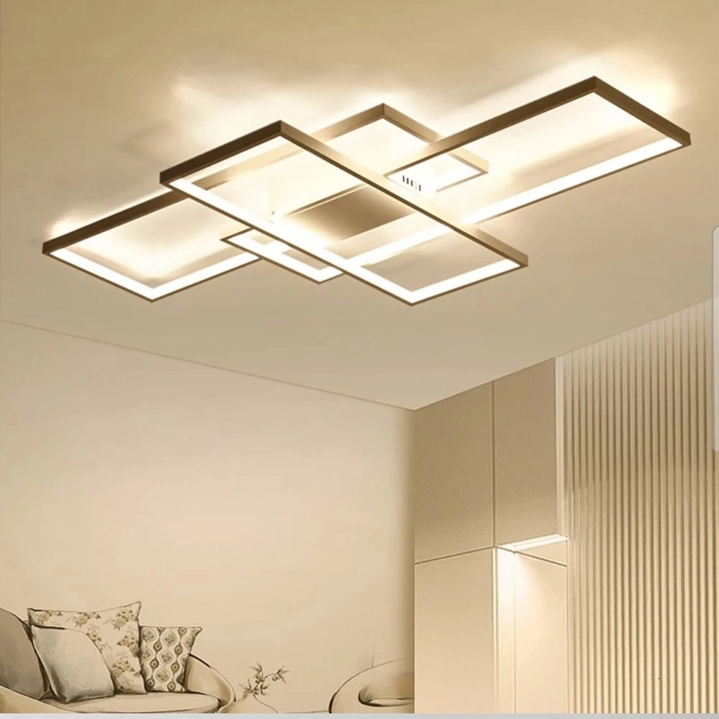 Toolight - LED stropní svítidlo + dálkové ovládání APP385-CP, chromová, OSW-07860
