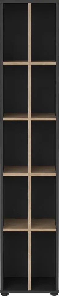 FALCO Knihovna Sigal 587 šedá/jackson hickory