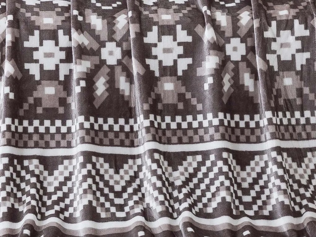 XPOSE® Mikroplyšová deka TORM - šedá 140x200 cm