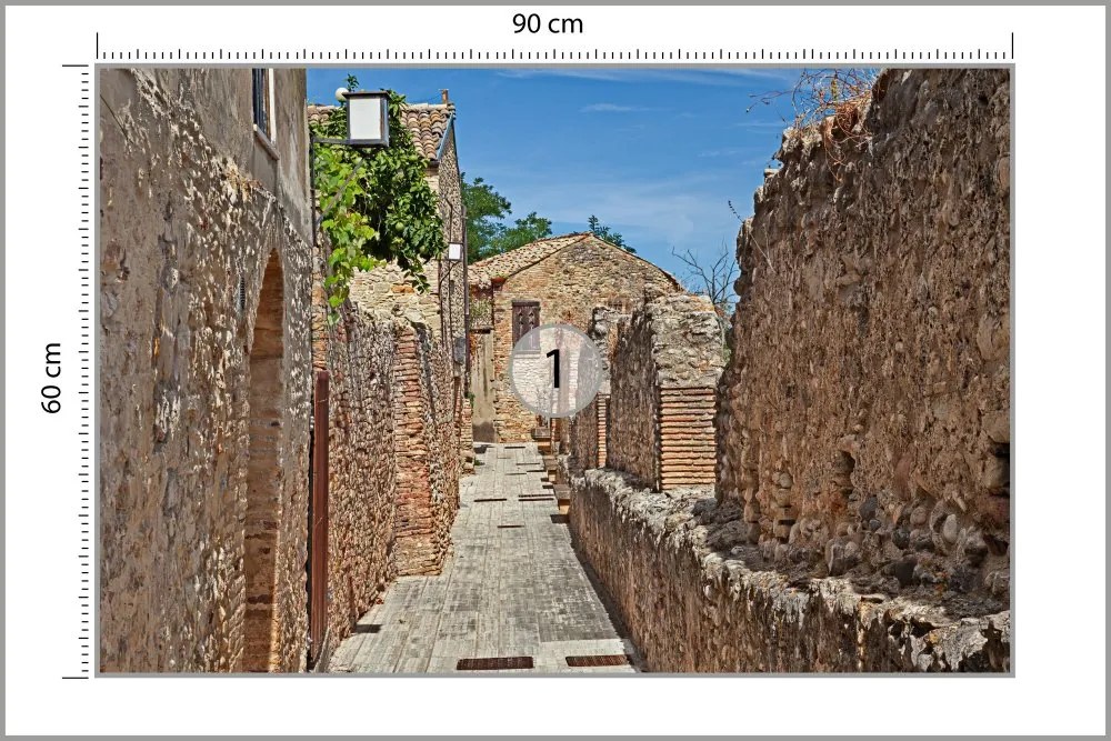 Fototapeta Italská Ulice Vliesová tapeta 416x290