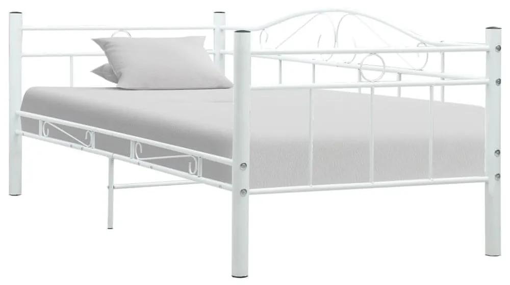 Petromila Rám denní postele bílý kov 90 x 200 cm