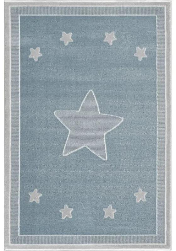 Dětský koberec - Princezna barva: Modrá, Velikost: 120 x 180