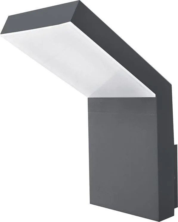 NV 711024 Venkovní nástěnné svítidlo PARK hliník tmavě šedá akrylový difuzor LED 6W 3000K 220-240V 120st. IP54 AC vč. driveru - NOVA LUCE