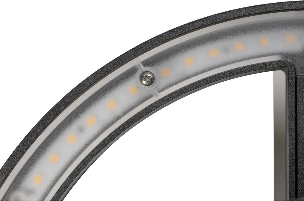 LA 1007918 Q-RING nástěnné svítidlo, 3000 K FÁZE, IP65, černá - BIG WHITE (SLV)