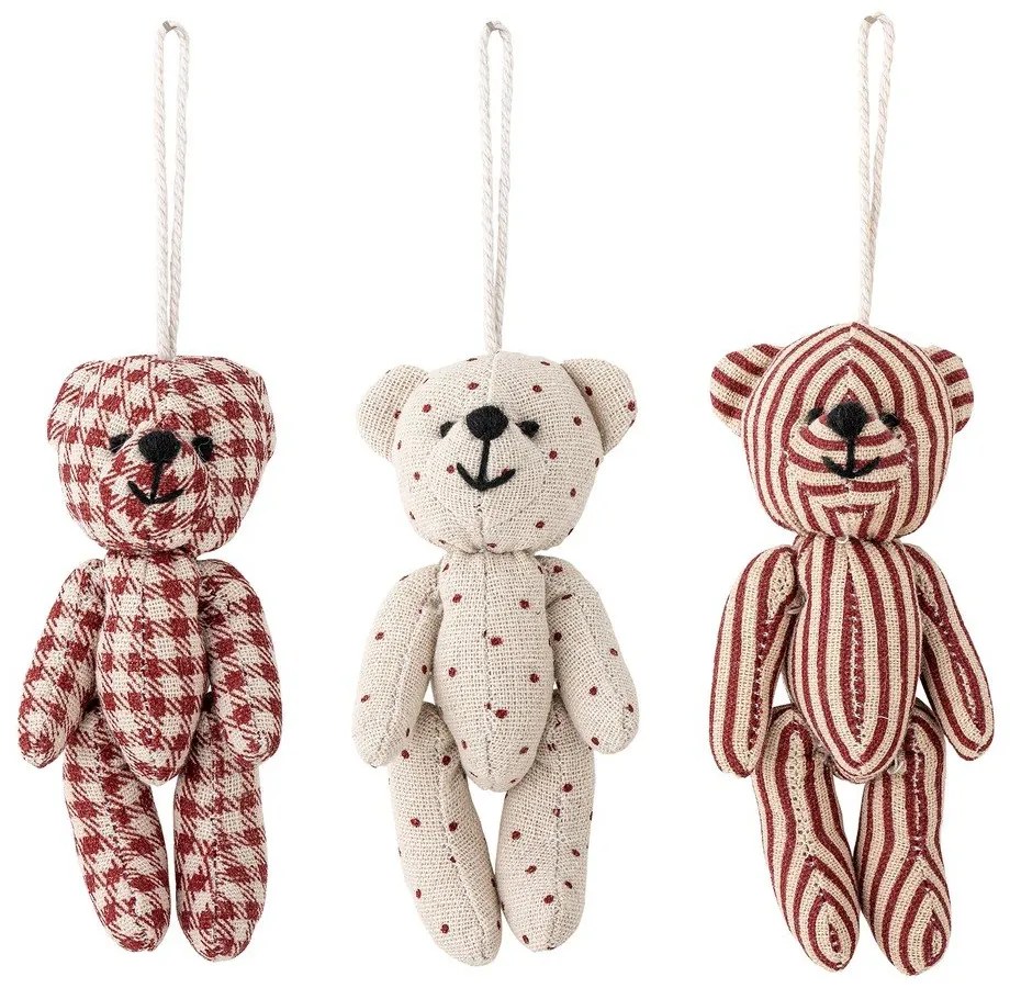 Textilní vánoční ozdoby v sadě 3 ks 5 cm Salwa – Bloomingville