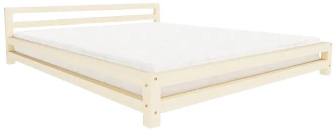 Kvalitní postel MODERN 180x200 SMRK / BOROVICE - Bílá